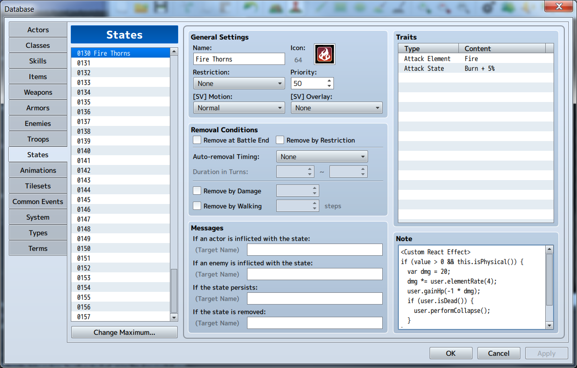 fire thorns effect? | RPG Maker Forums